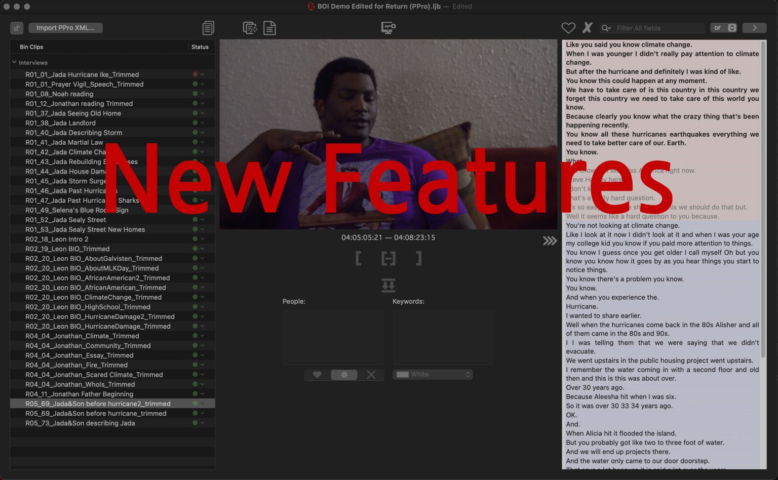 Lumberjack System – A Suite of Live Logging Apps and a Text Driven NLE