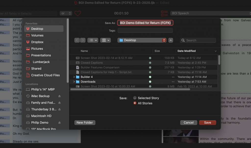 Lumberjack System – A Suite of Live Logging Apps and a Text Driven NLE
